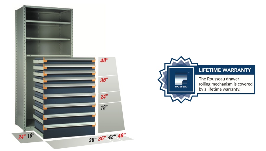 Maximize Use of Storage Space with Modular Drawer Shelving